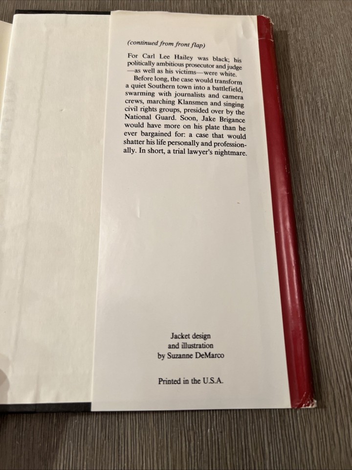 A Time To Kill By John Grisham First Edition 1989 Hardcover Wynwood ...