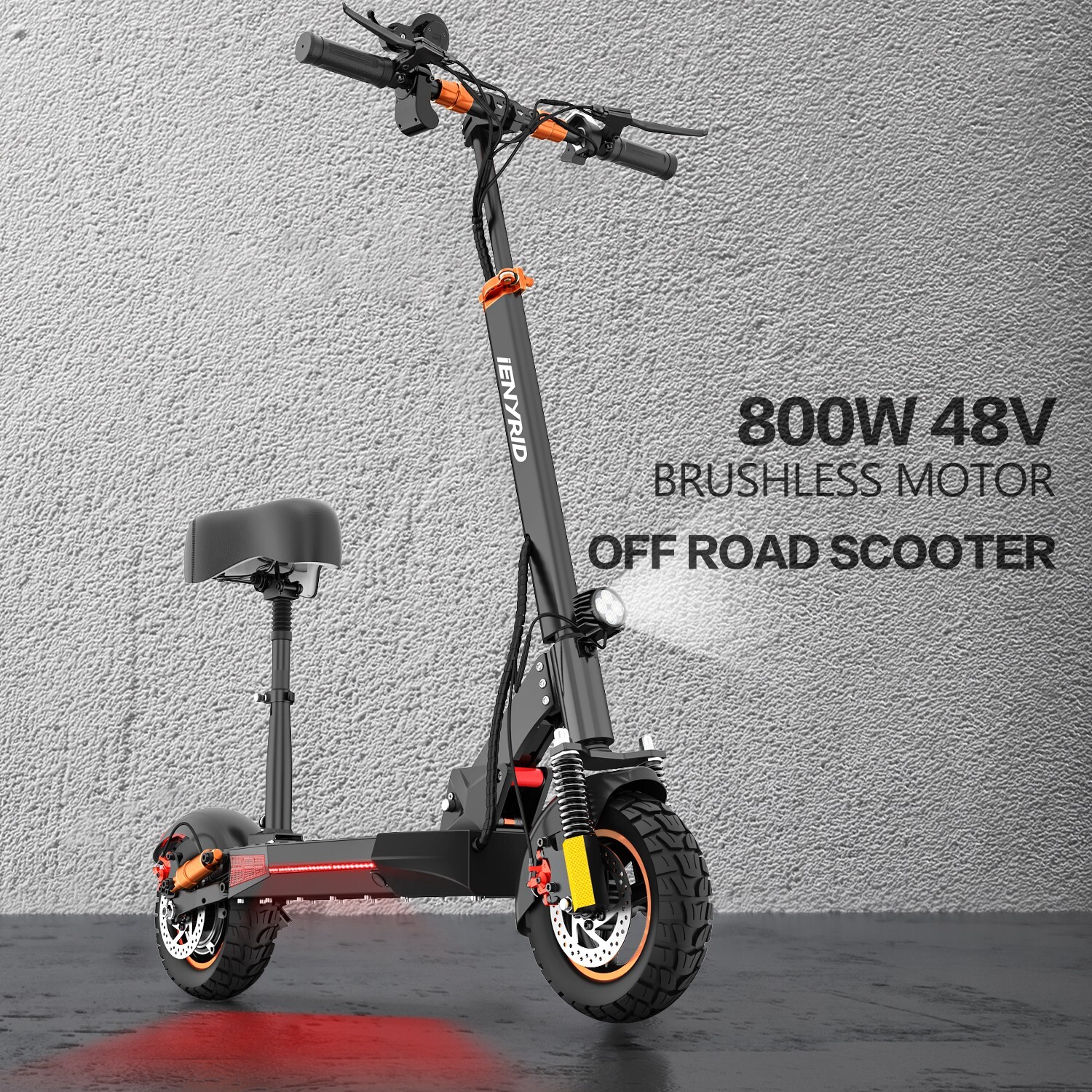 800W Electric Scooters Adult with Seat 28MPH Off Road E-Scooter ...