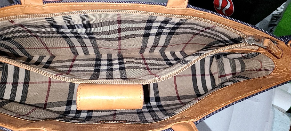 BURBERRY DENIM NOVA CHECK TOP HANDLE SATCHEL BAG | eBay BURBERRY DENIM NOVA CHECK TOP HANDLE SATCHEL BAG | eBay
