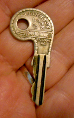 Vintage Antique 1920s Original Johnson Lock Co Spare Tire Cable Key ...