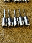 10 Snap-on Hex Bit Socket Sae Set 1/4" Drive TMA8E 7 6E 5E 4.5 4 3.5 3 ...
