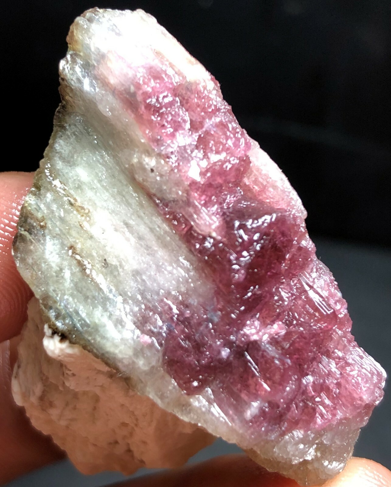 29g Natural Watermelon Color Tourmaline Crystal Rough Stone Specimen ...