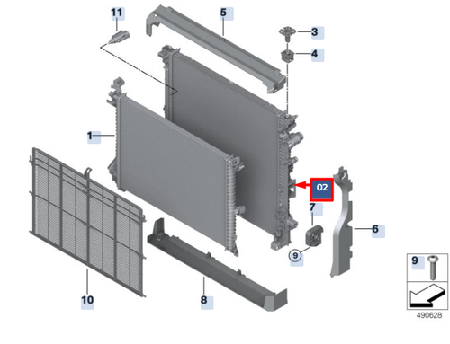 BMW X6 G06 Engine Cooling Radiator 17119894498 NEW GENUINE | eBay