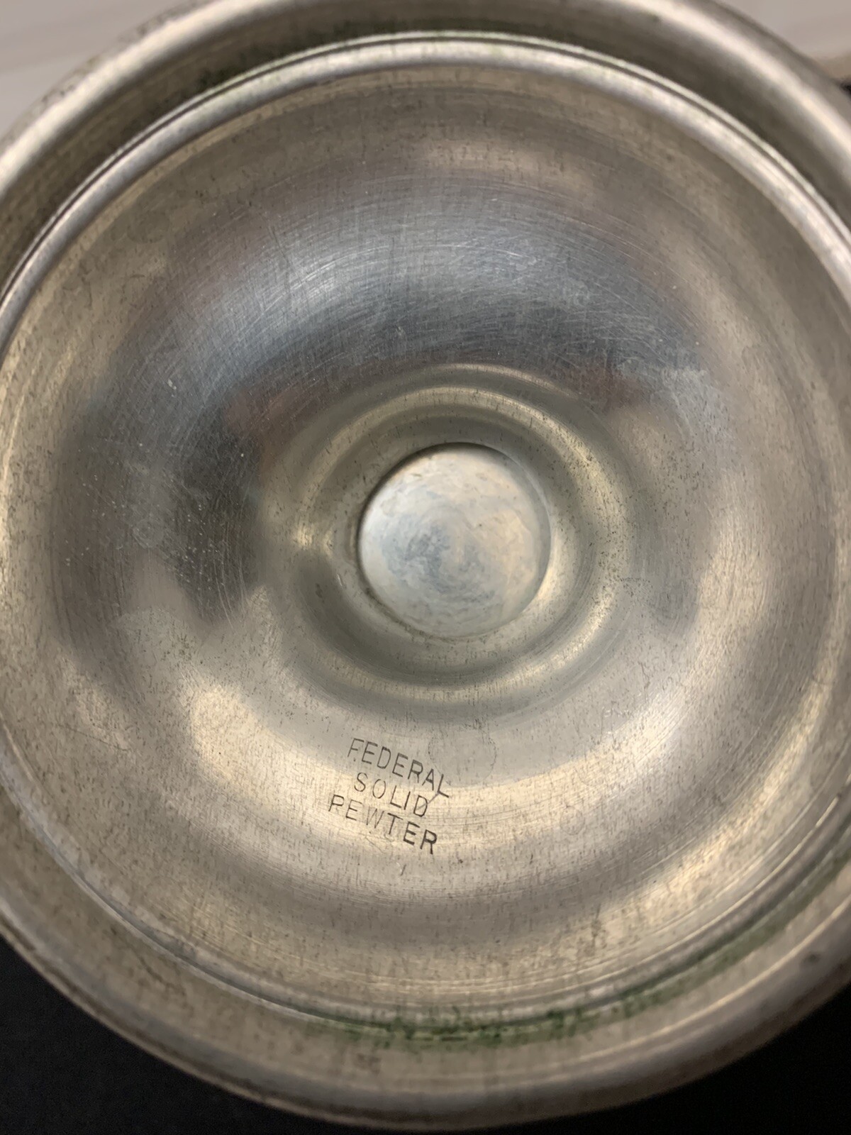 Federal Solid Pewter Serving Bowl Under 7 Inches Tall Asymmetrical | eBay