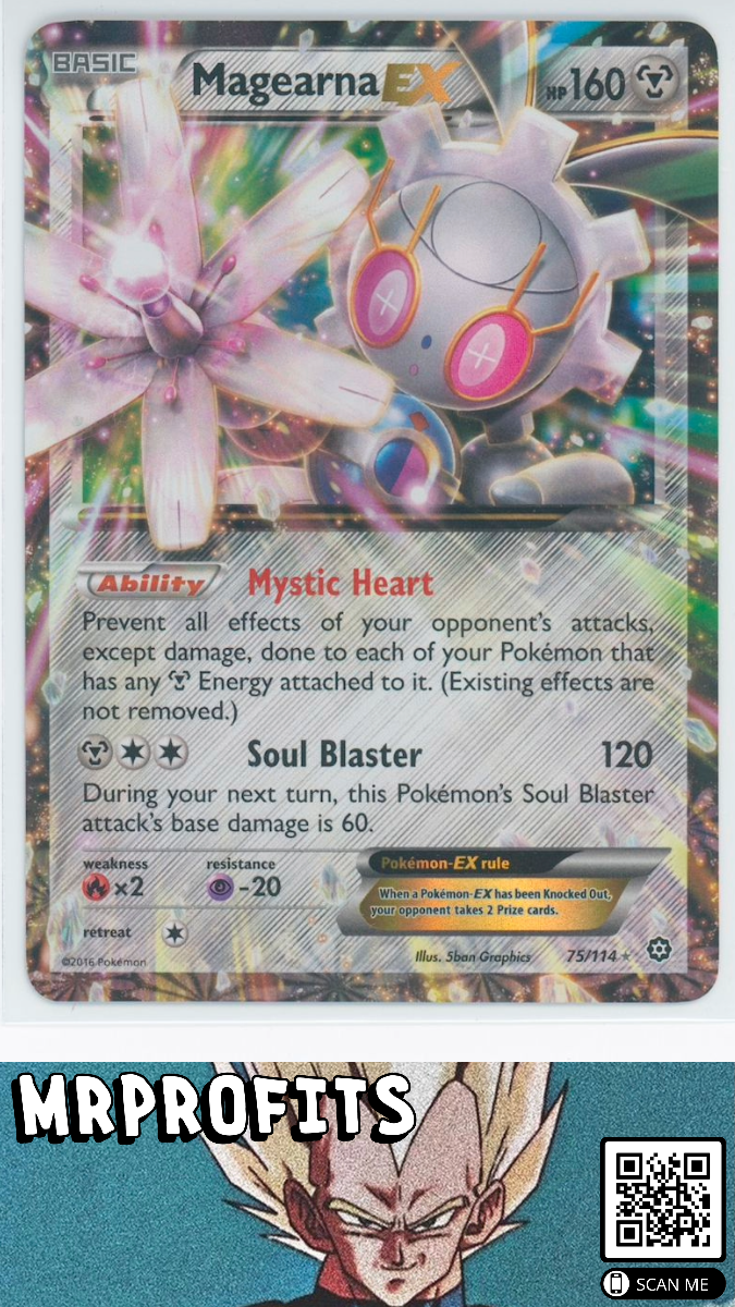Magearna EX 75/114 Ultra Rare XY - Steam Siege Pokemon TCG | eBay