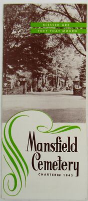 c1960 Mansfield Ohio City Cemetery Brochure History People Pictures ...