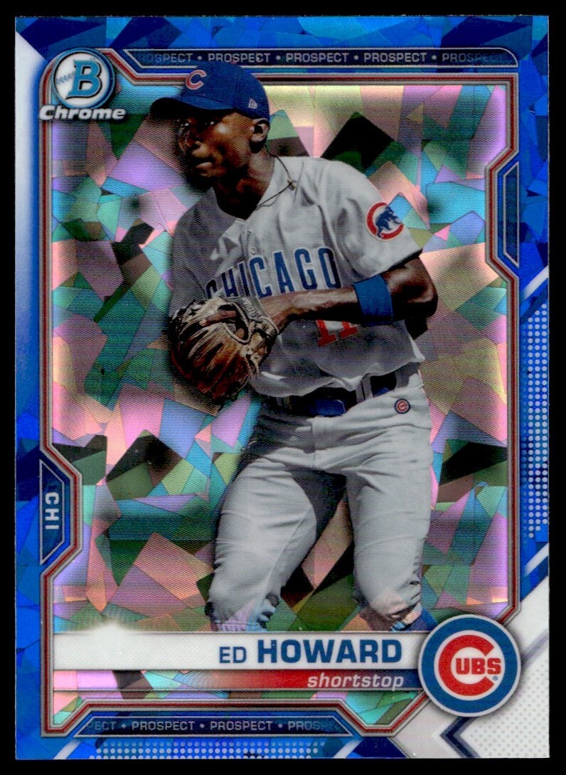 2021 Bowman Chrome Sapphire Ed Howard A105 Chicago Cubs #BCP-12 | eBay