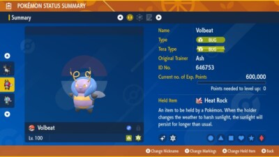 Shiny Volbeat 6IVs Tera Type: Bug Pokémon Scarlet and Violet | eBay
