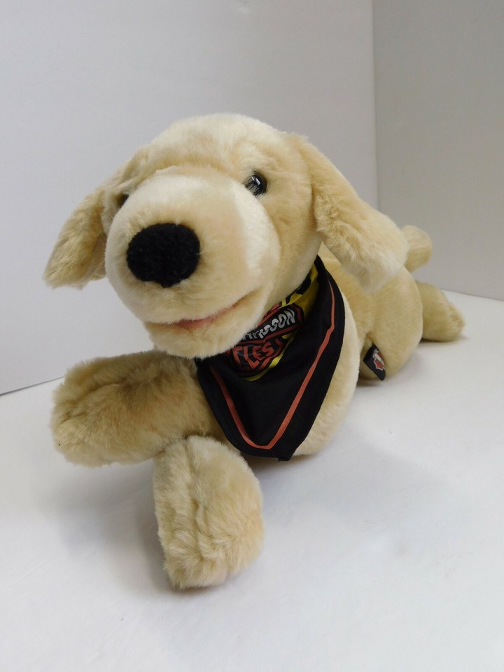 Harley Davidson Dog Plush Golden Retriever Stuffed Toy Bandana Puppy | eBay