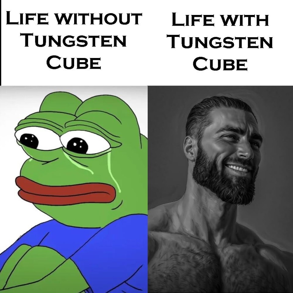 4" Tungsten Cube- Colossal Cube - Ultimate Status Symbol & Paperweight ...