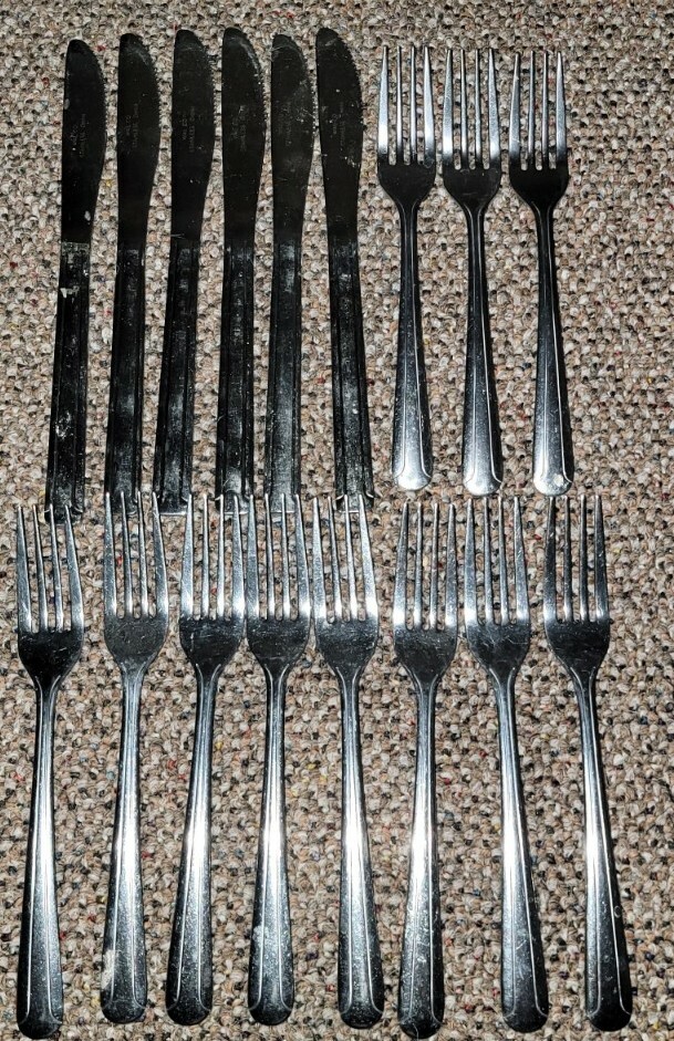 Walco stainless flatware Lot Of 17 Dominion Used Very Nice | eBay