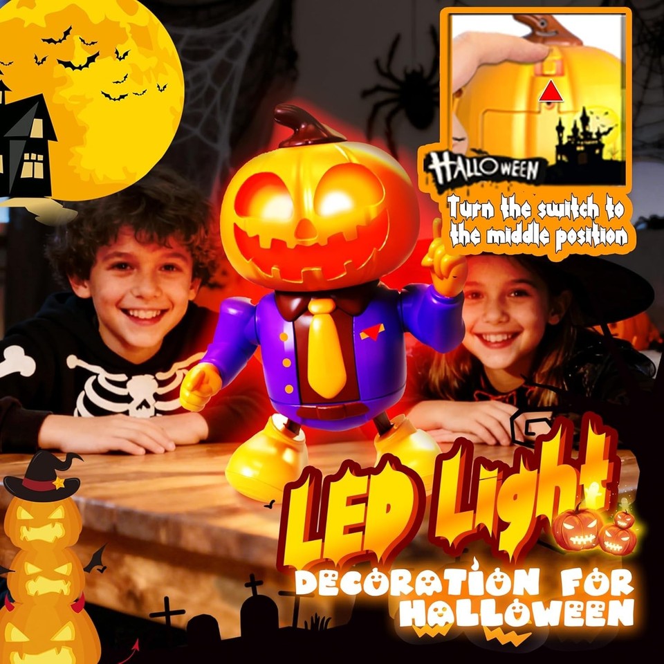 WWICILY Halloween Pumpkin Dancing Robot Toy | eBay