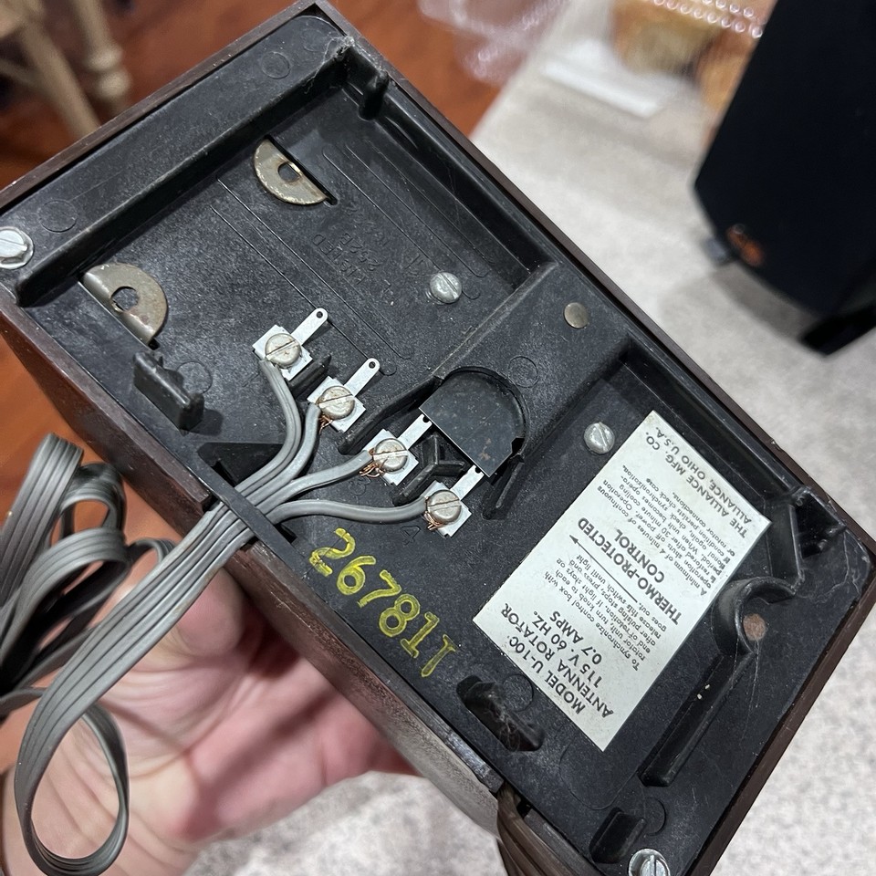 Vintage Alliance Tenna Rotor Model U-100 Antenna Rotator Control Box ...
