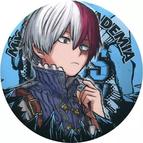 Badge/pins (character) Shoto Todoroki (hand on neck) "My Hero Academia ...