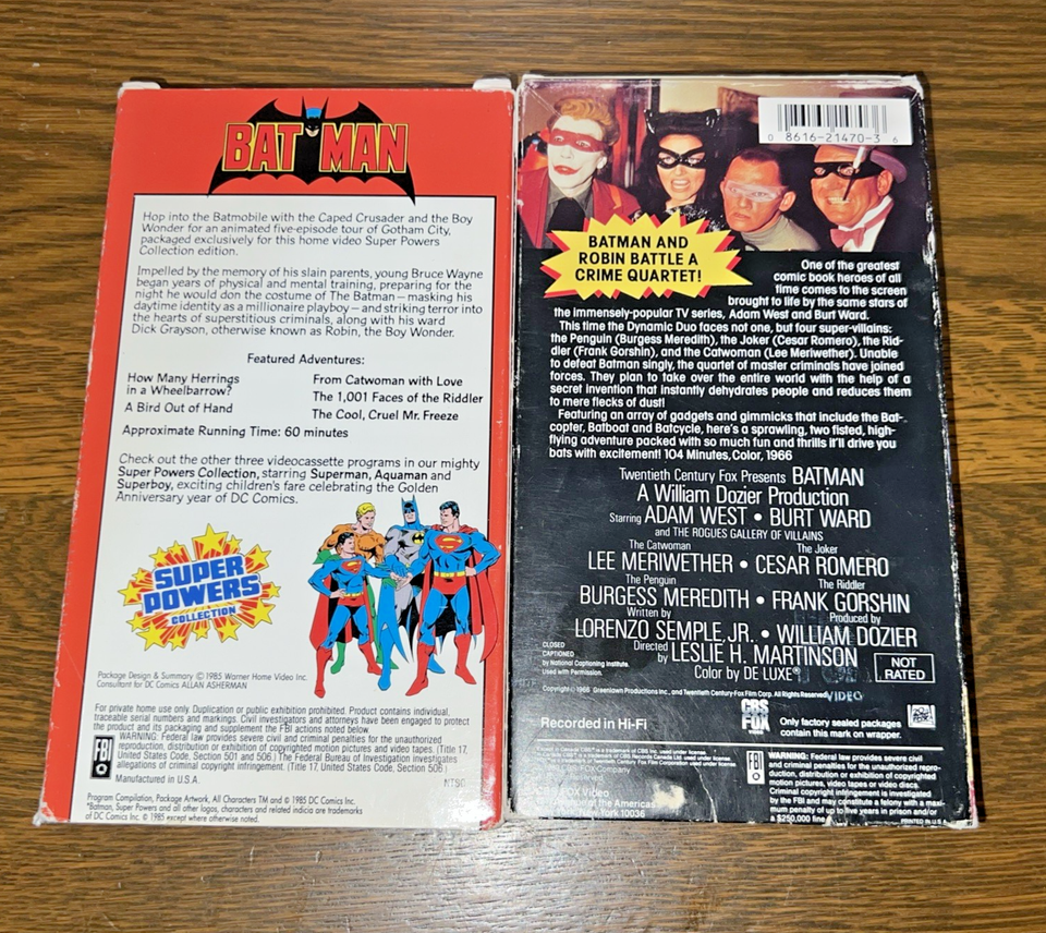 Batman VHS Taps Lot | eBay