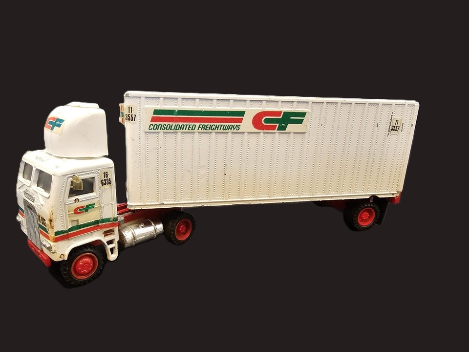 Consolidated Freightways CF Tonkin Double Tractor Trailer Diecast Truck ...