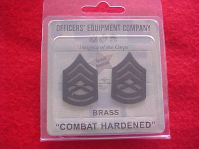 NEW US Marine Corps E-7 Brass collar chevrons by Officers' Equipment | eBay