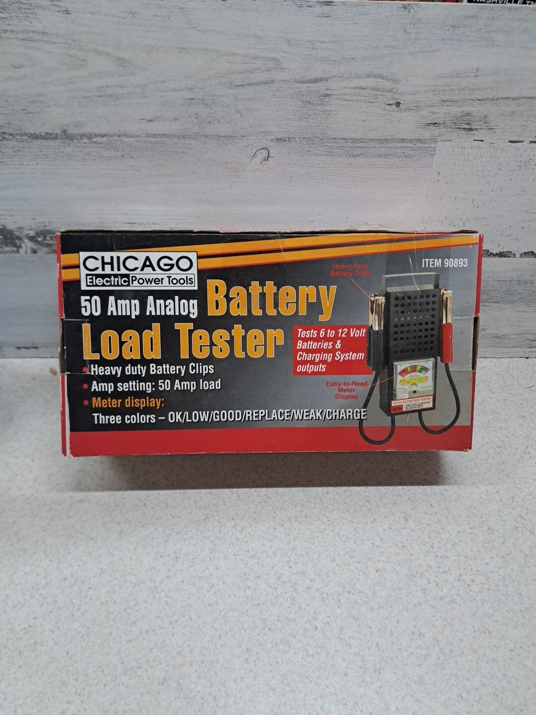 Chicago 50 Amp Analog Battery Load Tester 6-12 Volt | eBay