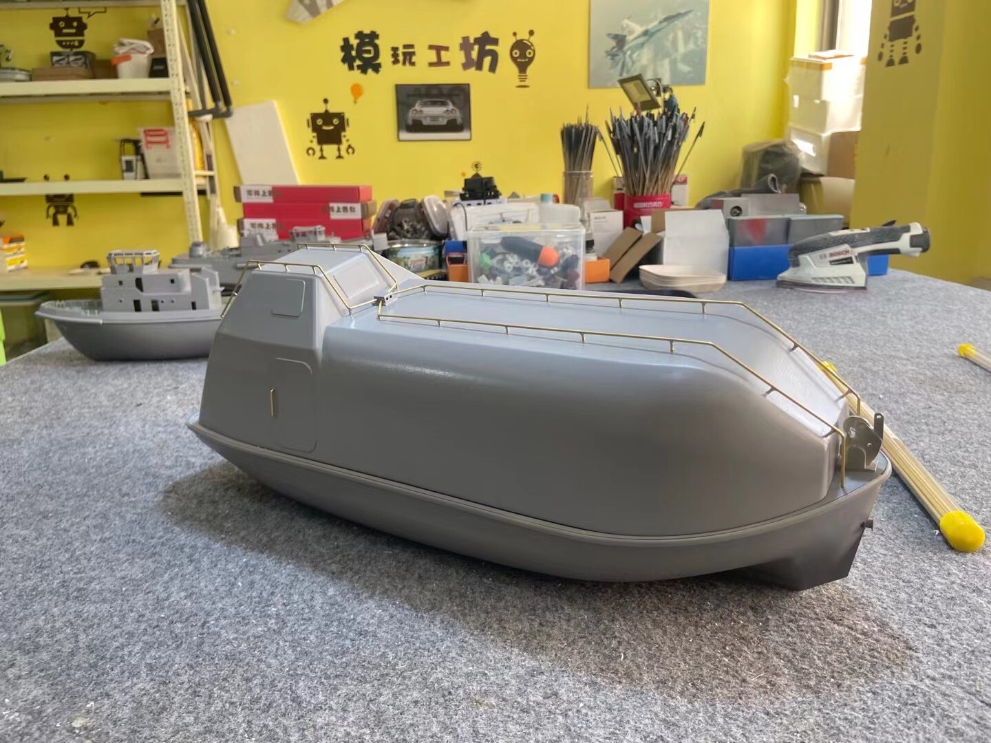 Totally enclosed lifeboat JYN 85 1:18 480mm 18.8" RC Model Ship Kit | eBay