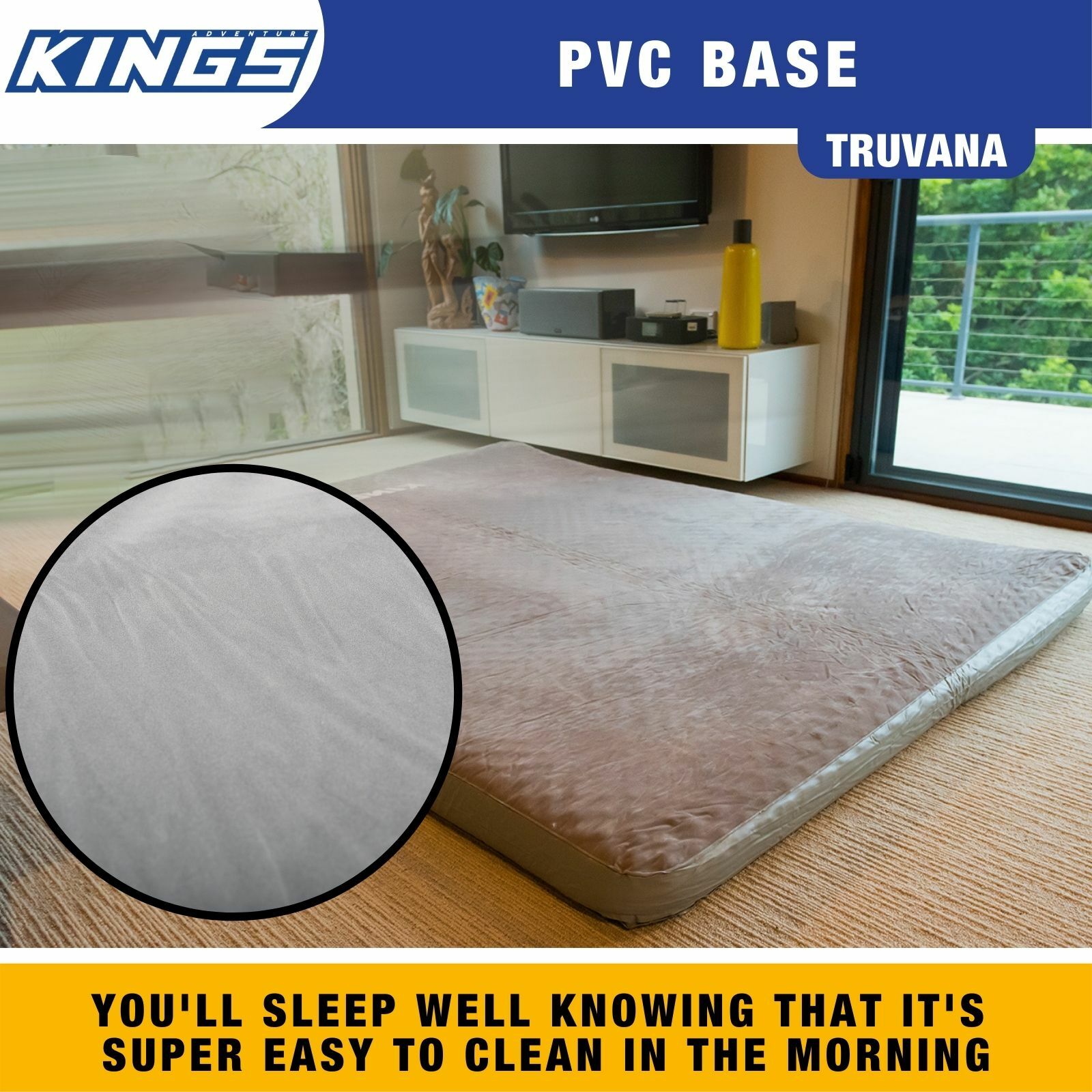 Queen Camping Bed Mattress Self Inflating Outdoor Foam Mat Thick Tent ...