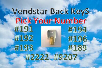 Candy & Bulk Vending Machines - Vendstar 3000 Keys