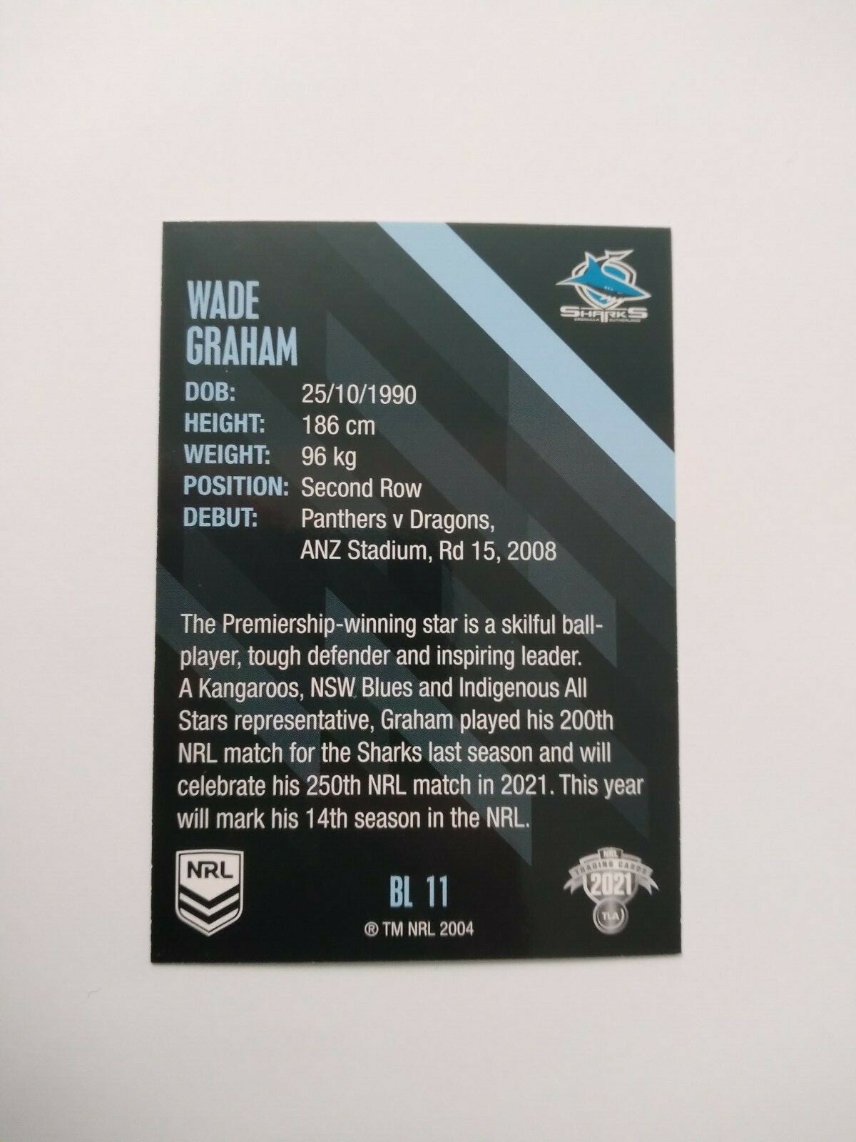 NRL 2021 Best & Less Trading Cards Wade Graham | eBay Australia