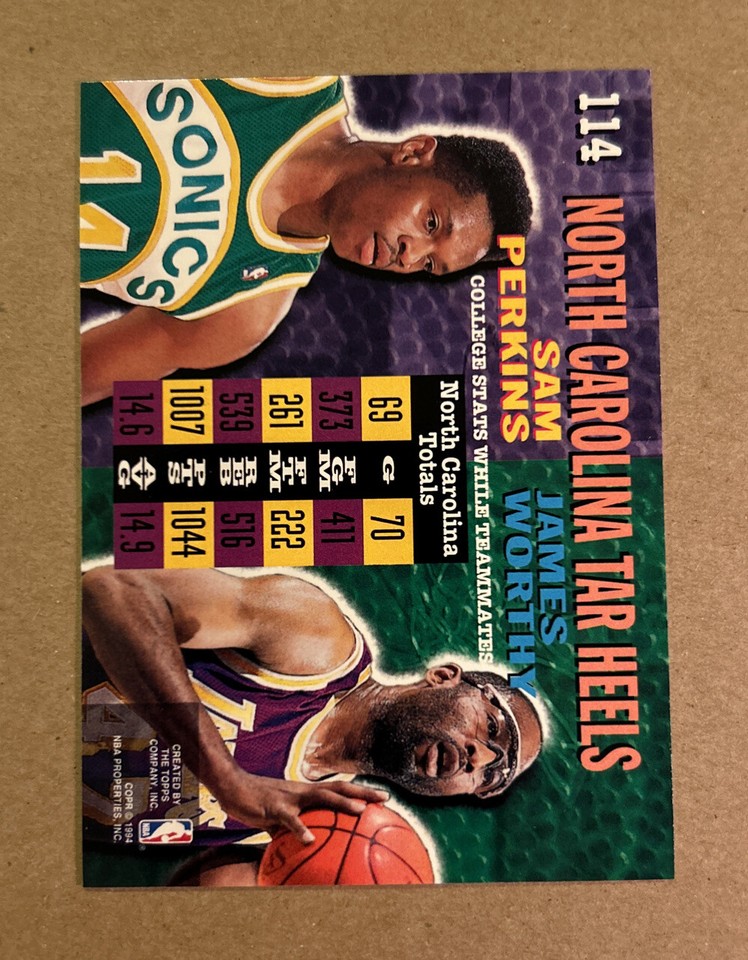 1994-95 Stadium Club #114 James Worthy / Sam Perkins Basketball Card | eBay