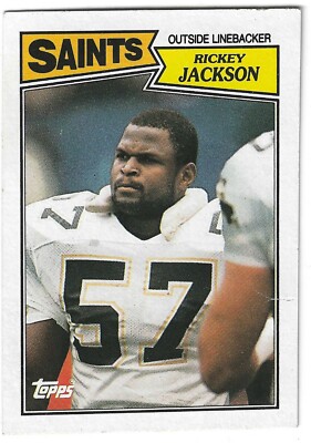 1987 Topps #279 Rickey Jackson football card very good condition | eBay