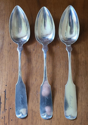 Coin Silver (.900) - Antique Pure Coin Silver Spoon