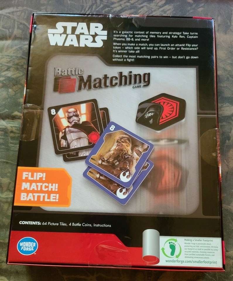 NEW 2015 STAR WARS BATTLE MATCHING GAME BY WONDER FORGE | eBay