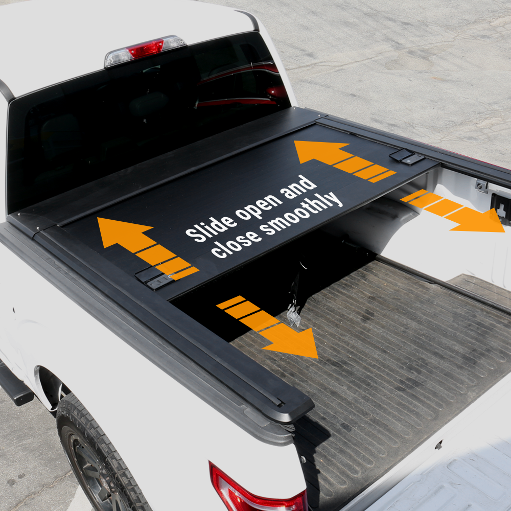 FOR Colorado 2014-2025 5ft bed Retractable Hard Tonneau Cover w/Rack ...