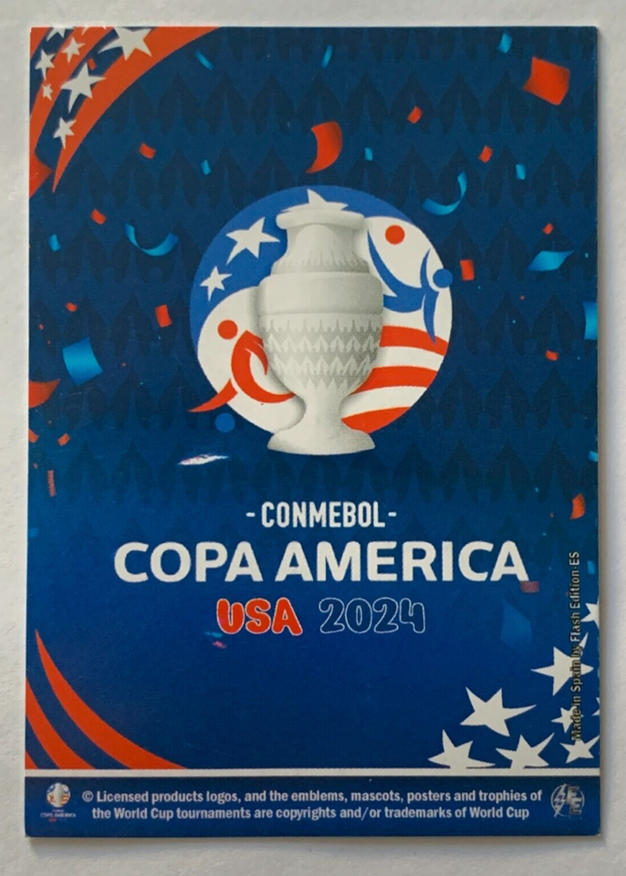 COPA AMERICA USA 2024 Card EF #018 FOOTBALL CHAMPIONSHIP THOPHY PERU ...