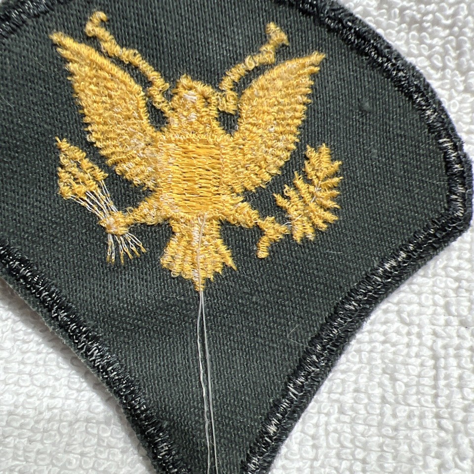 US Army Specialist Rank Gold Eagle Military Patch 3.25" Tall 3" Wide ...