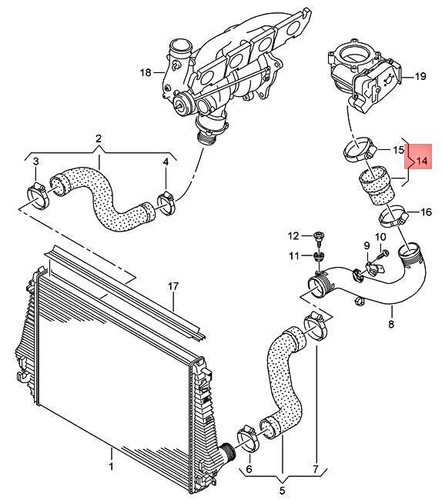 Genuine VW Amarok 2HA 2HB S1B S6B S7A S7B Pressure Hose 2H0145709 | eBay