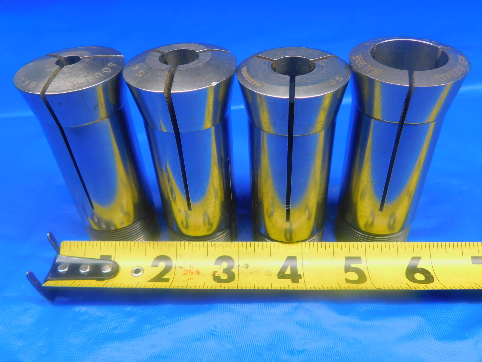 LOT OF 4pcs 5C COLLETS SIZES 5/16 1/2 9/16 15/16 NO DUPLICATE SET .5 ...