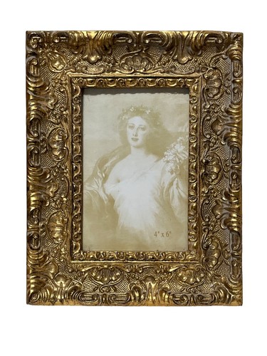 Vtg Neoclassical Ornate Gold 6x4 Picture Frame Hollywood Regency ...