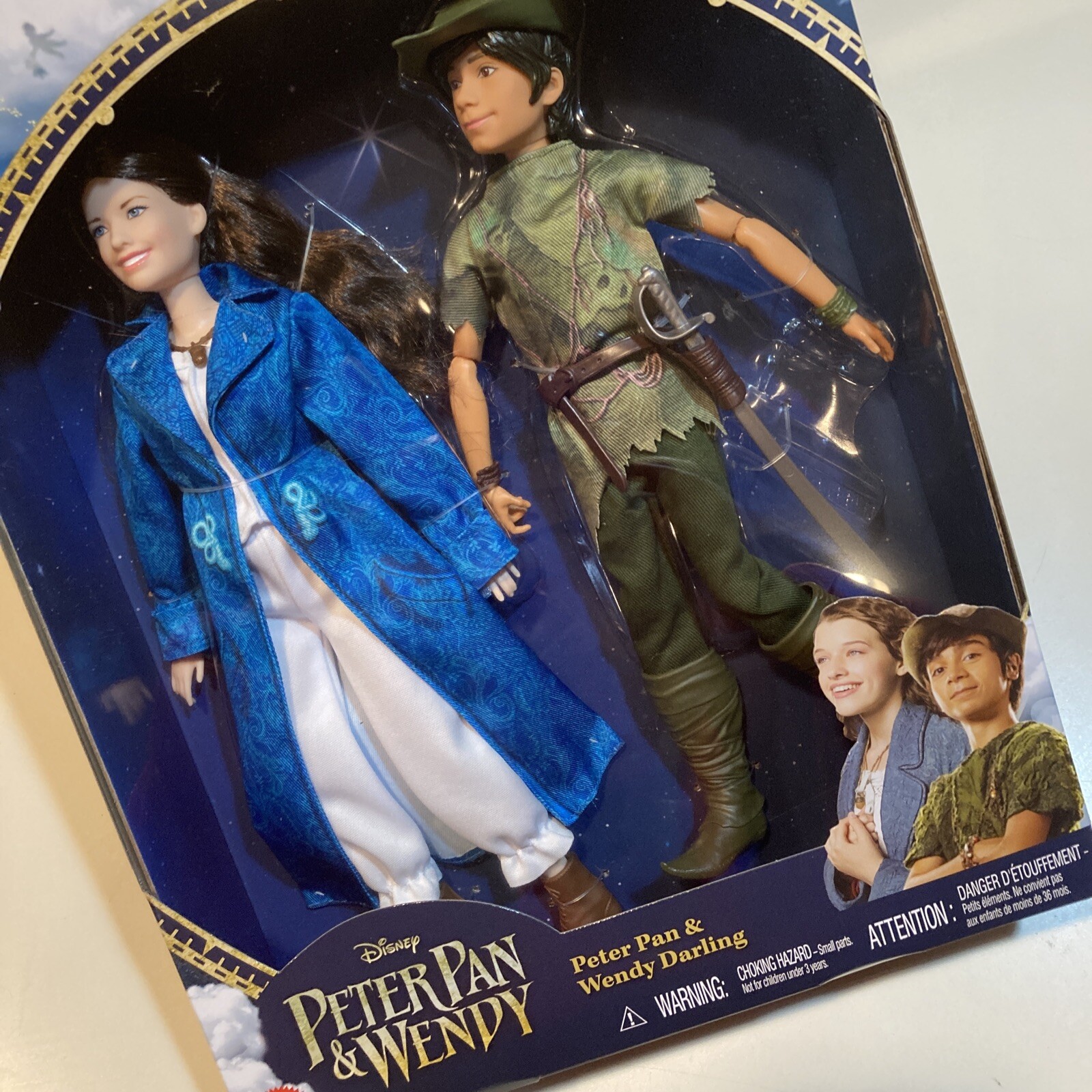Disney Movie Live Action Peter Pan & Wendy Darling Toy Gift Set Mattel ...