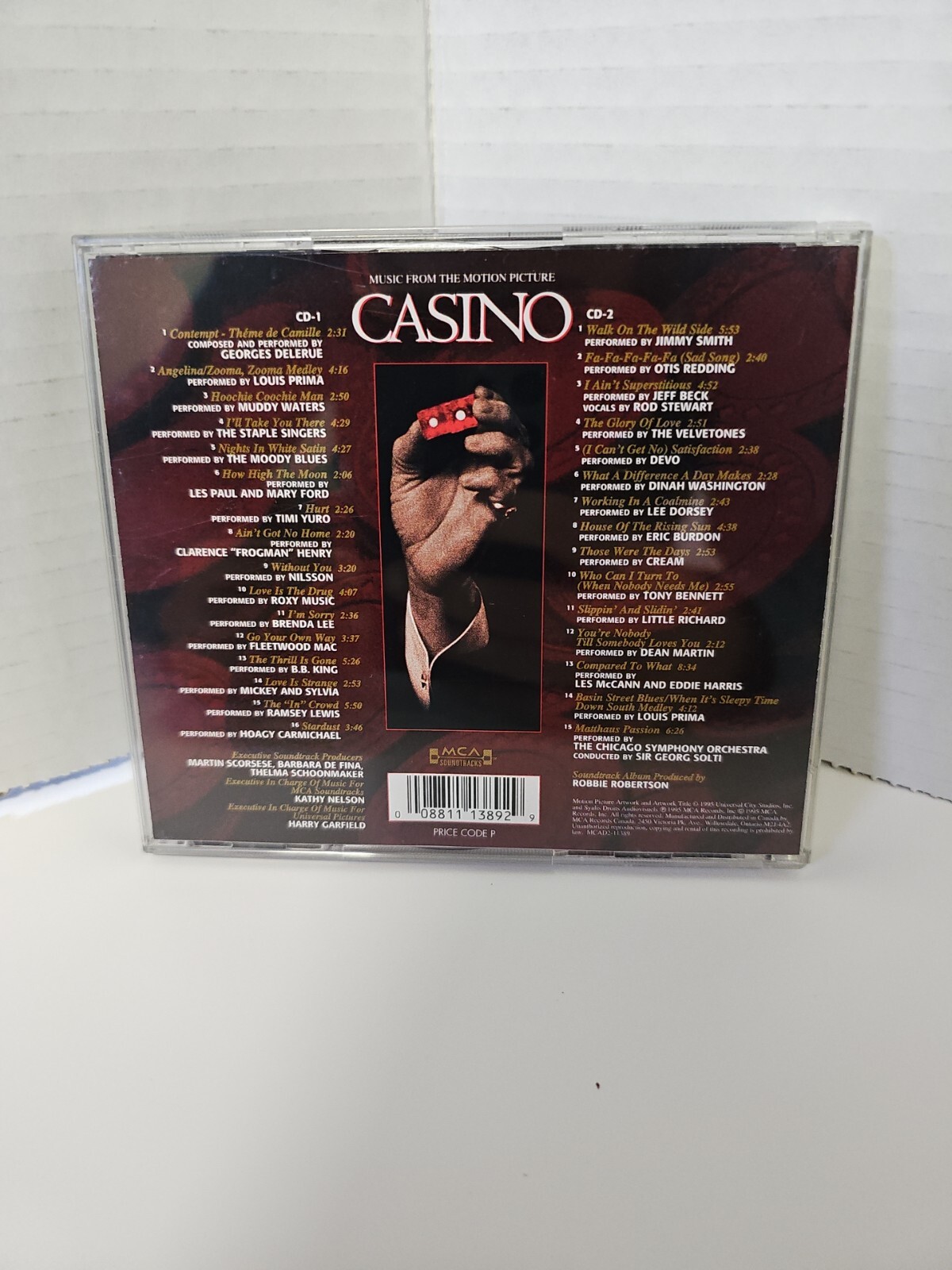 Casino [Original Soundtrack] by Original Soundtrack (CD, Nov-1995, 2 ...