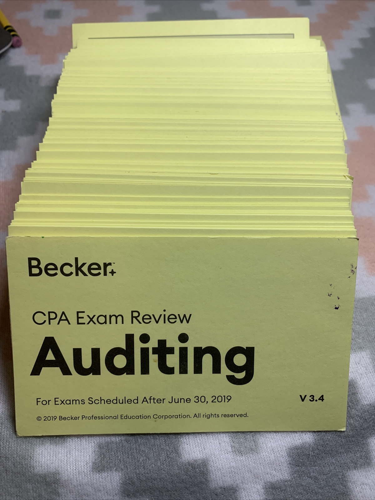 Becker CPA flashcards - AUD Audit v3.4 | eBay