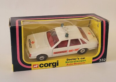 Corgi 332 Opel Senator Doctor's Car 1980 - 1981 Boxed Notarztwagon Auto ...