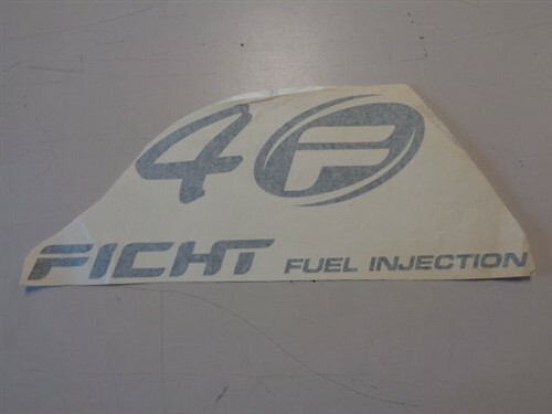 EVINRUDE 4 FICHT FUEL INJECTION DECAL GREEN 17 3/4" x 6 7/8" MARINE ...