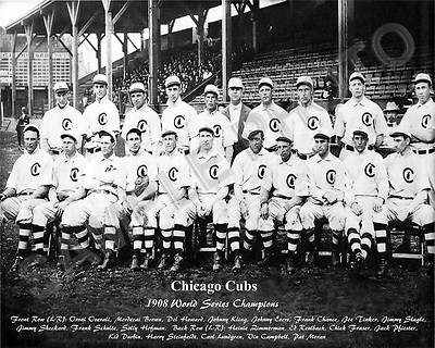 1908 CHICAGO CUBS WORLD SERIES CHAMPIONS 8X10 TEAM PHOTO #2 | eBay