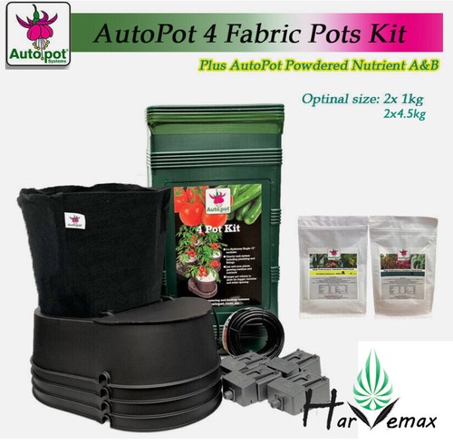 Hydroponics Auto pot Powder Nutrient Part A & B AutoPot 4 Pots Kit ...