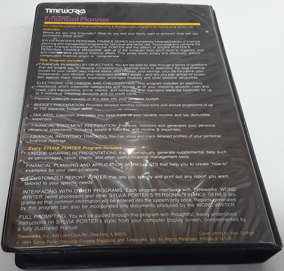 Timeworks Sylvia Porter's Personal Finance For Commodore 64/128 (1984) | eBay