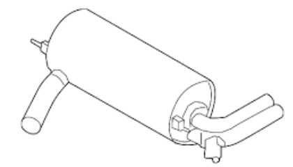 2012-2016 BMW 328I Muffler Assembly 18307645938 OEM. | eBay