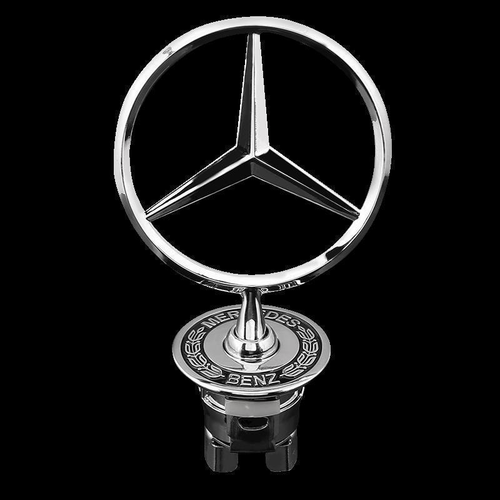 Front Hood Ornament Standing Star Badge Emblem Fit for Mercedes Benz C ...