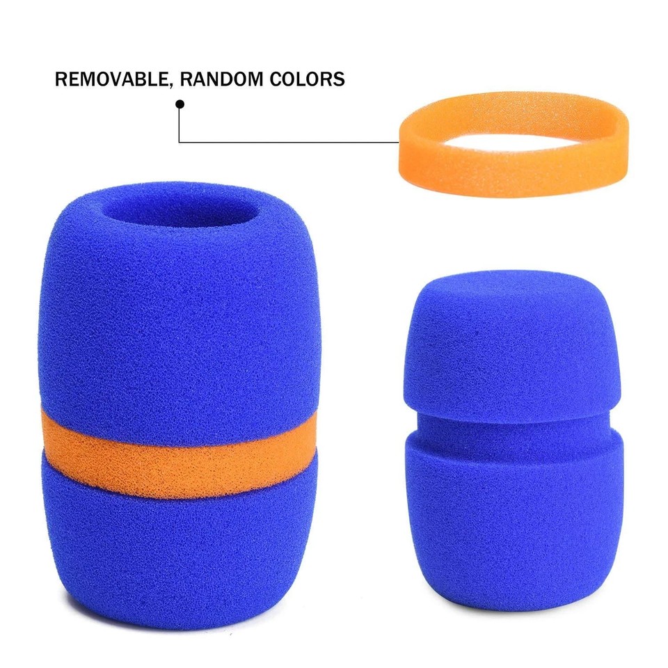 10 Pack Colorful Foam Mic Cover Handheld Microphone Windscreen Foam Mic ...