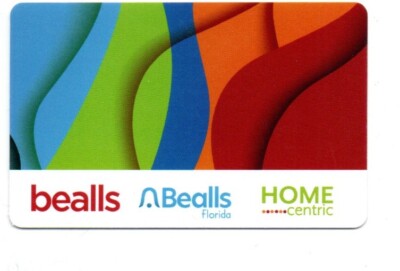 Bealls Swirly Colors Beall's Gift Card No $ Value Collectible | eBay