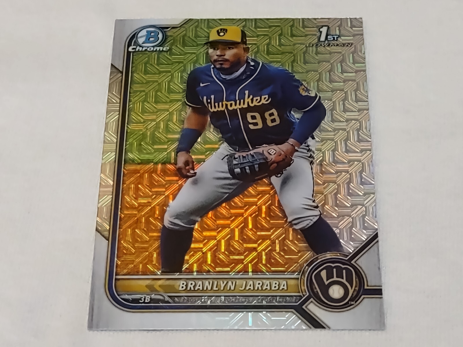 Branlyn Jaraba 2022 Bowman Chrome Prospects Mojo Refractor #BCP-15 Insert | eBay