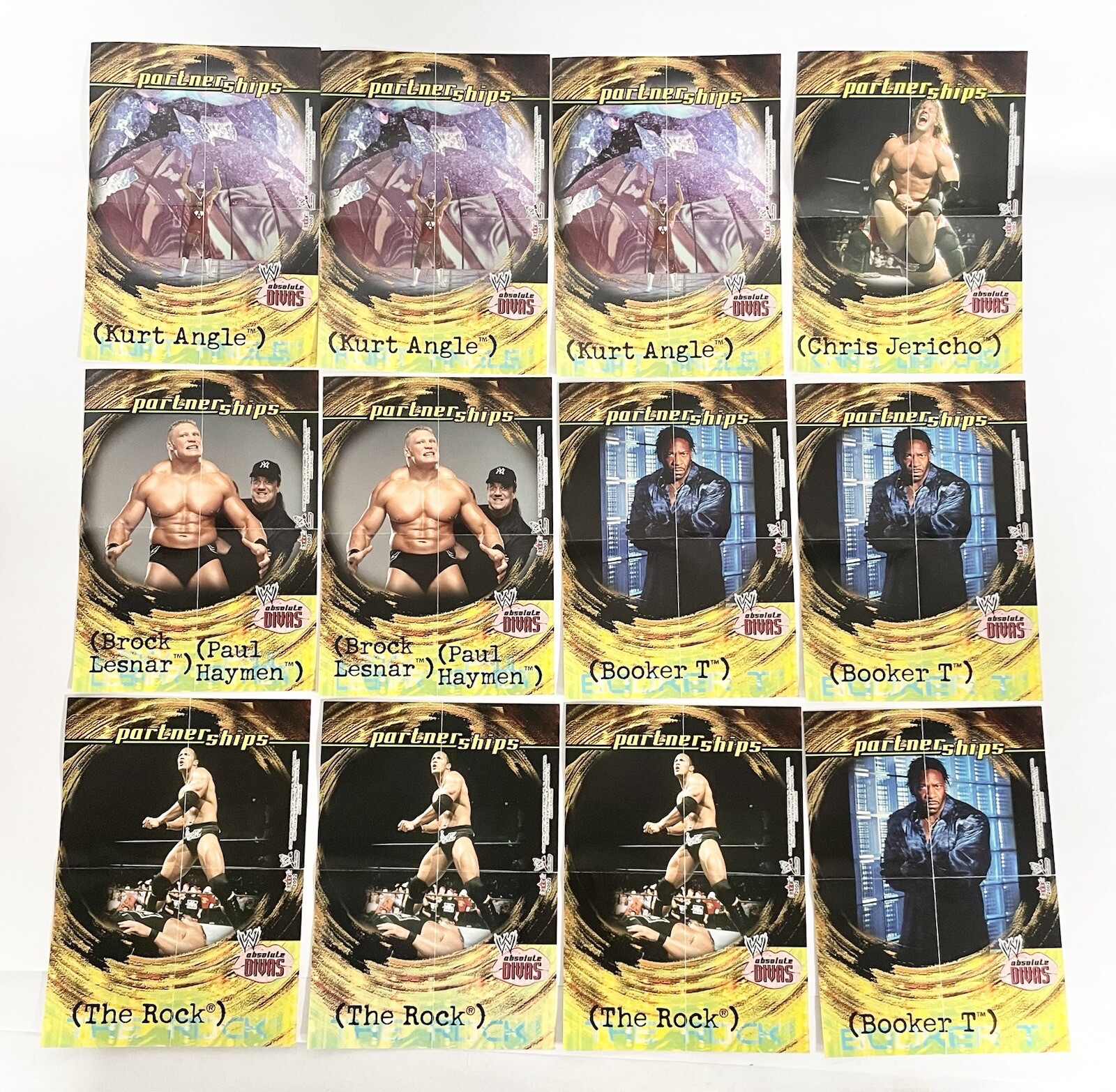 2002 FLEER WWE ABSOLUTE DIVAS Pre-Folded 5x7 Mini Poster - Set of 12 | eBay